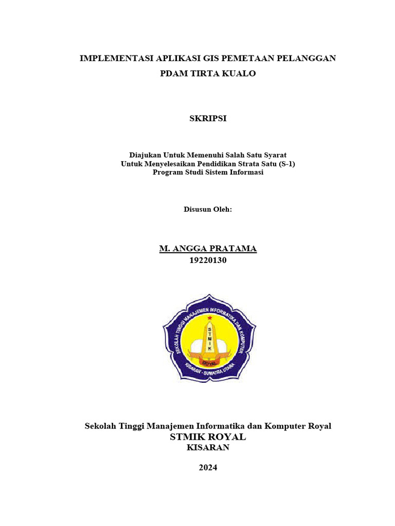 Cover Stmik Royal | PDF