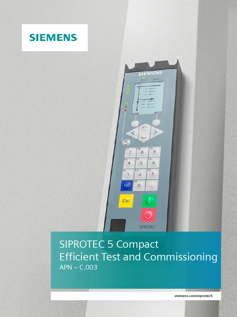 Efficient Test and Commissioning of SIPROTEC 5 Compact | PDF | Input ...