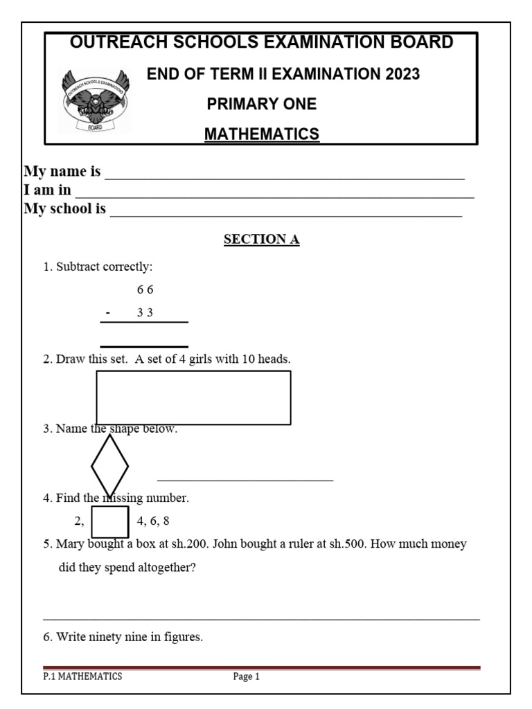 P.1 MTC End Ii | PDF | Arithmetic | Mathematics
