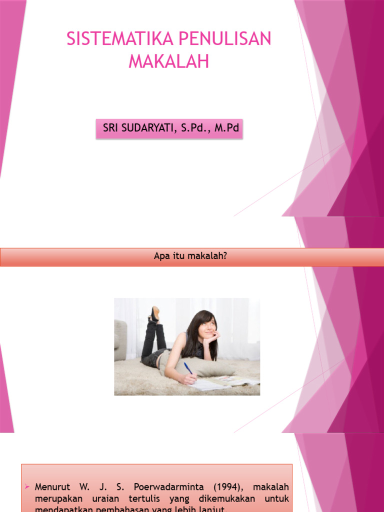 Sistematika Penulisan Makalah | PDF