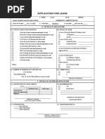 CS Form No. 6 Revised 2020 Application For Leave Fillable Final2021 | PDF | Parental Leave ...