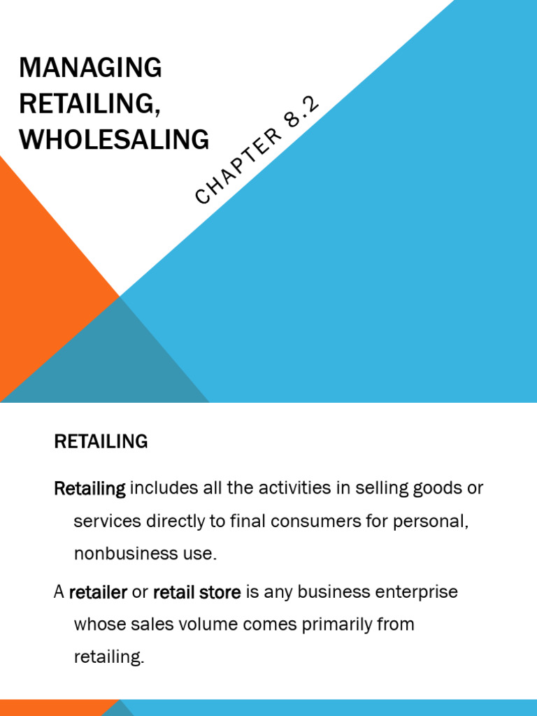 Chapter 8.2 | PDF | Retail | Franchising