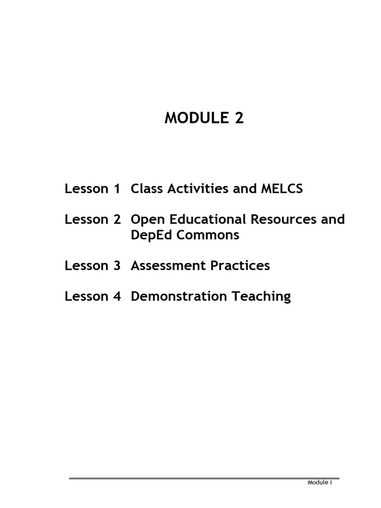 FS 1 - Module 2 | PDF | Educational Technology | Learning