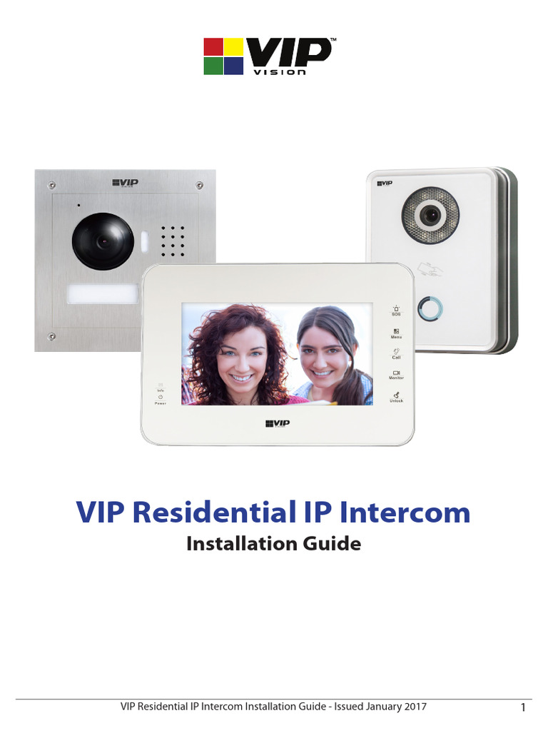 Residential IP Intercom - Installation Guide (PDF) - 1 | PDF | Ip ...