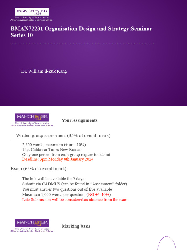 BMAN72231 Seminar Series 10 (8) 2 | PDF | Career & Growth