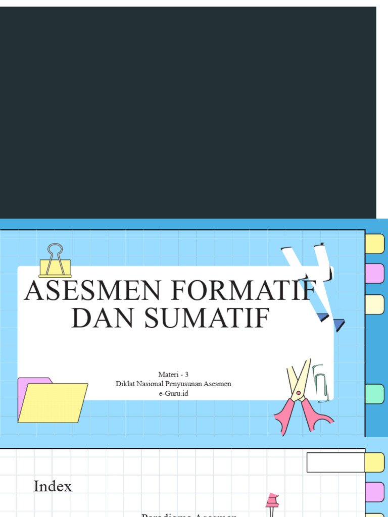 Panduan Asesmen Formatif dan Sumatif | PDF | Karier & Perkembangan