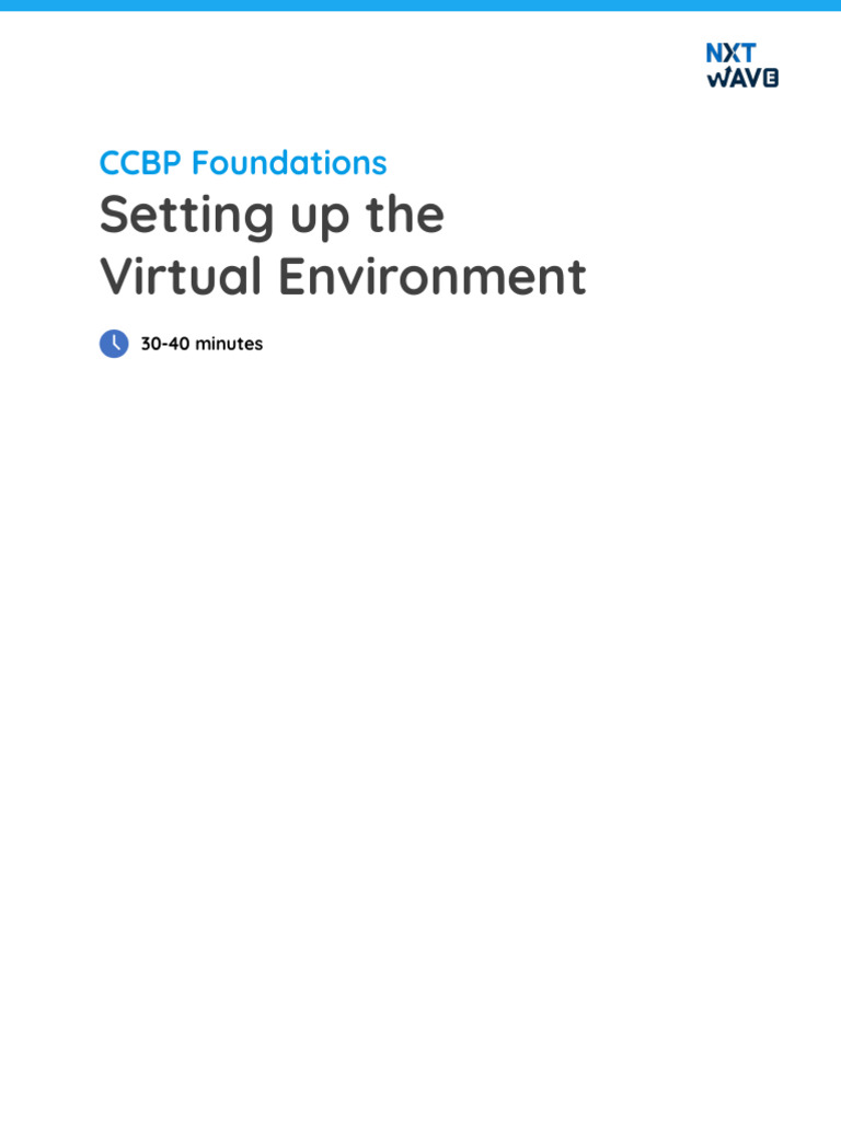 Setting Up The Virtual Environment | PDF | Computers