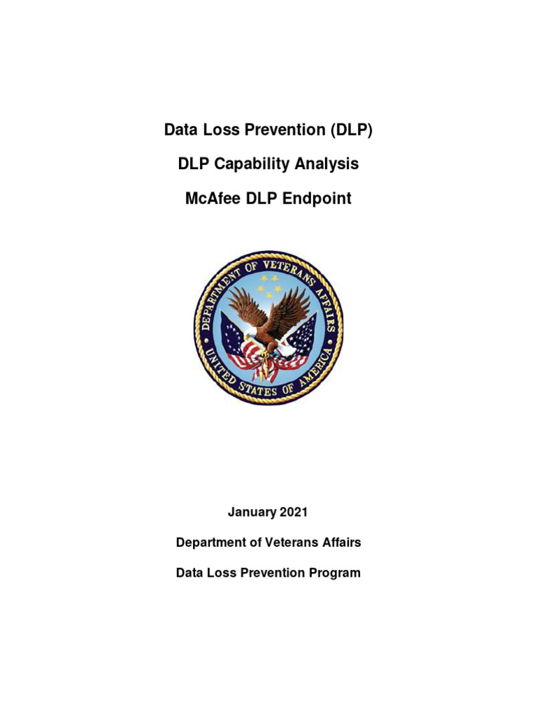 VA's McAfee DLP Endpoint Review | PDF | Computer Security | Security