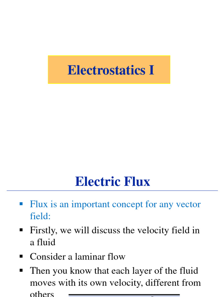 Electrostatics 4 | PDF | Flux | Sphere