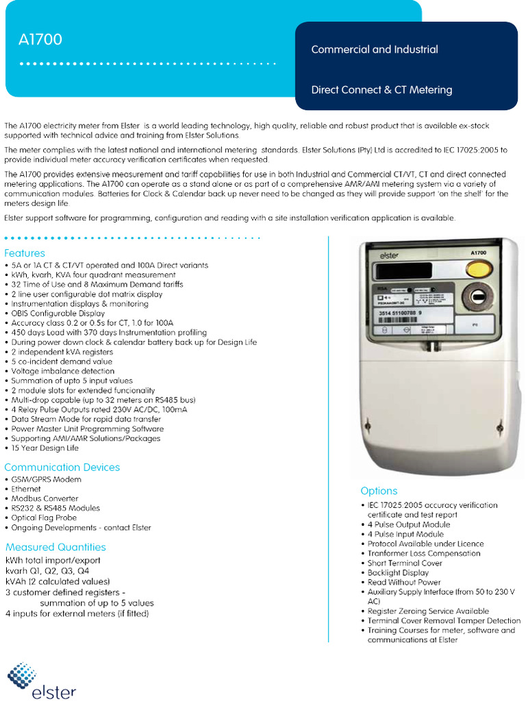 A1700 Brochure | PDF