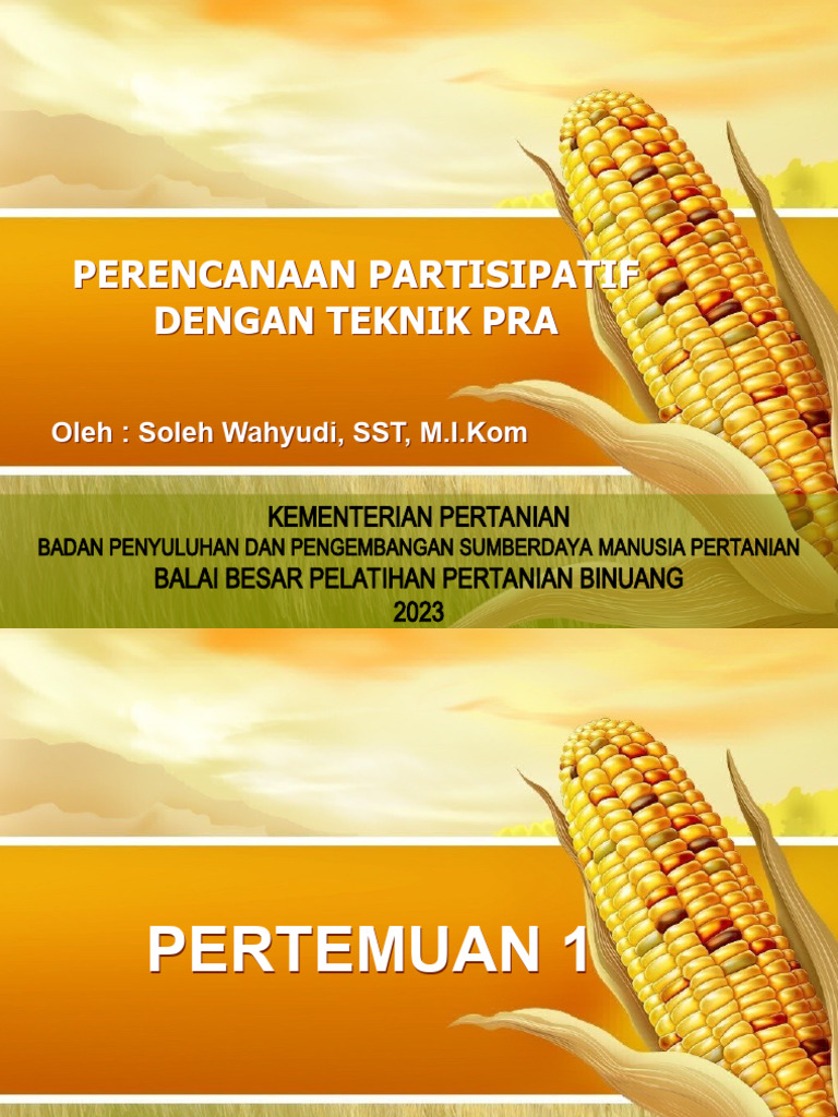 Perencanaan Partisipatif Dengan Metode Pra | PDF