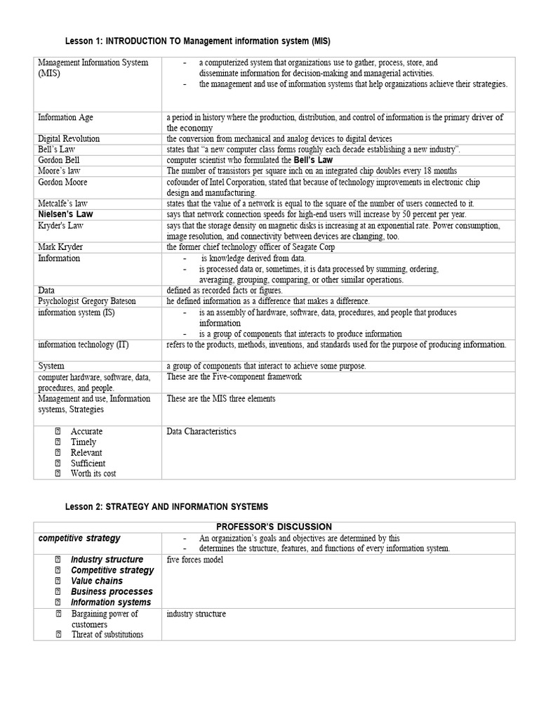 IE 4 Reviewer LESSON 1 7 | PDF