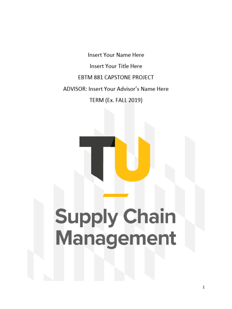 Ebtm 881 Capstone Report Template | PDF | Paragraph | Page Layout