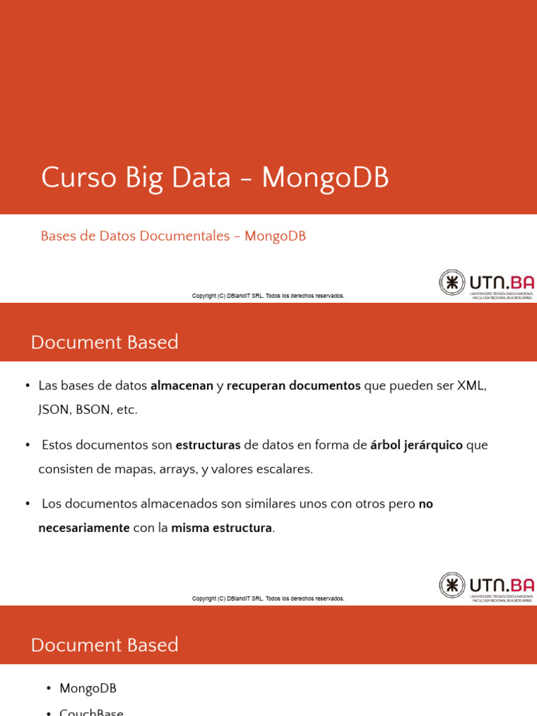 Base de Datos Documentales | PDF | Mongo Db | Cibernética