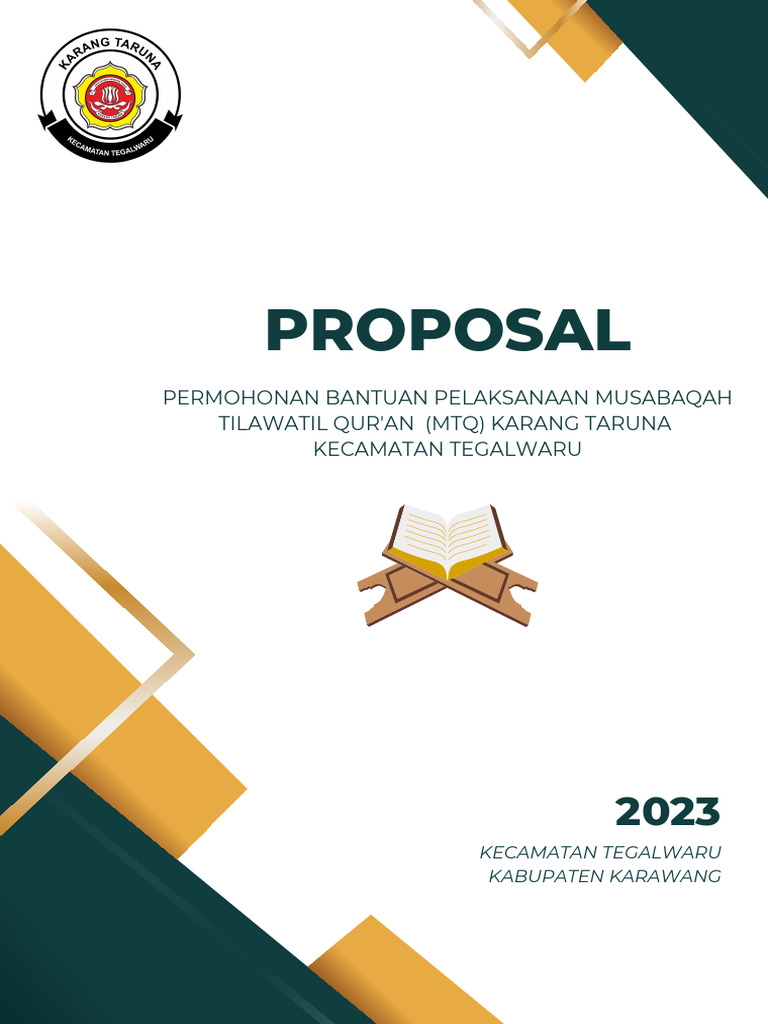 Proposal KT MTQ Karang Taruna 2023 Ok | PDF