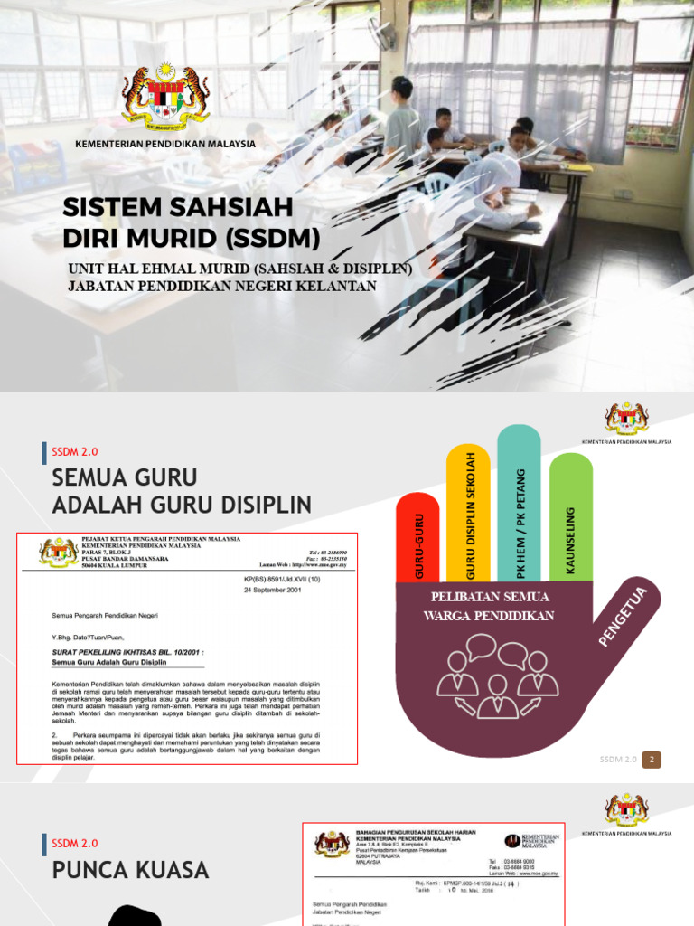 Sistem SSDM 2.0 untuk Disiplin Murid | PDF