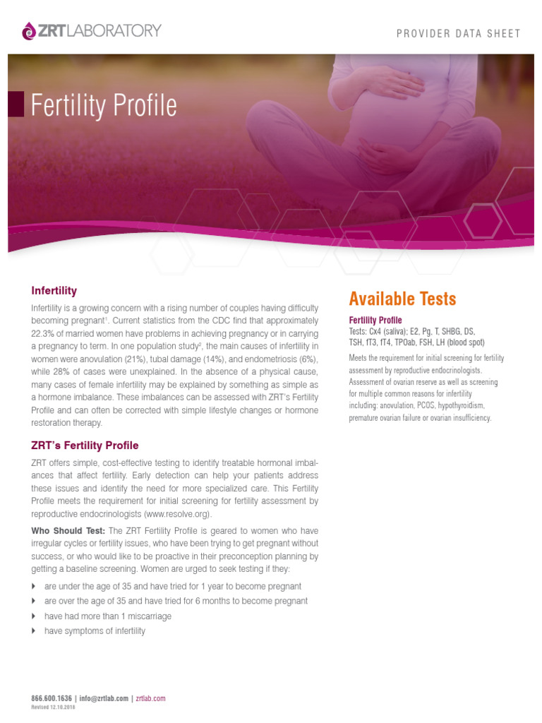 Fertility Profile Pds | PDF | Menstrual Cycle | Luteinizing Hormone