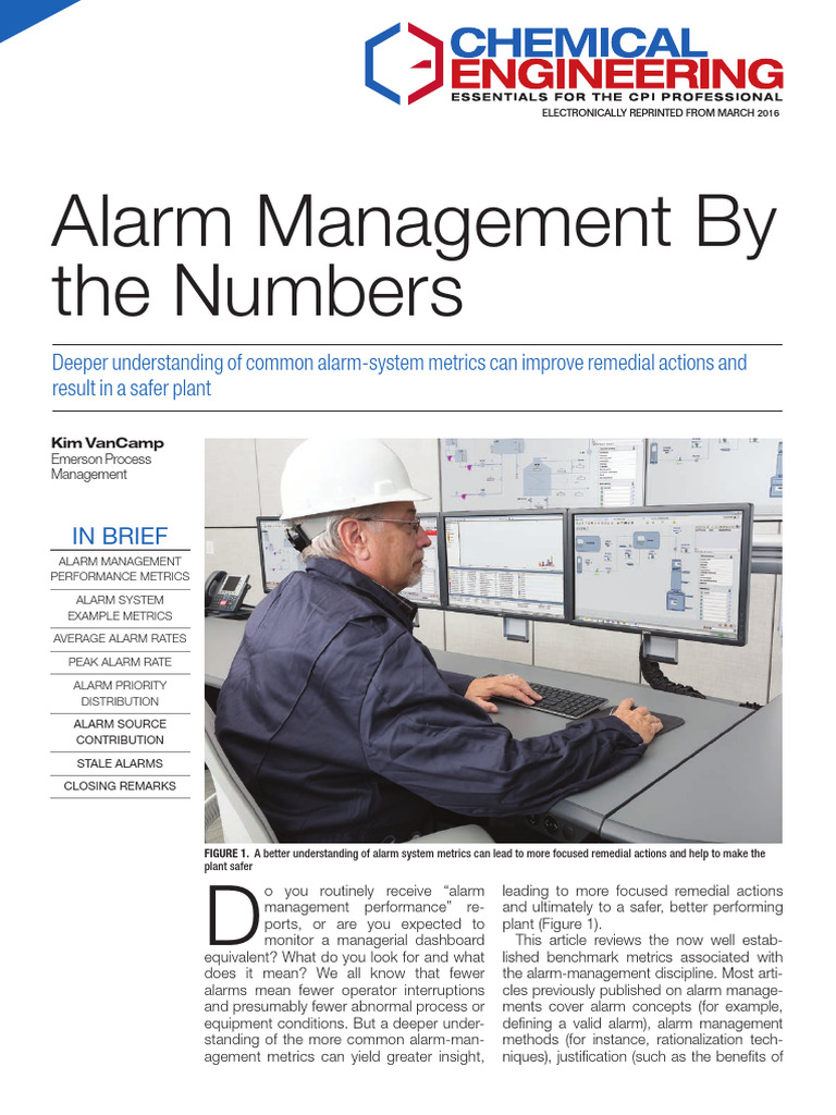 Article Alarm Management by Numbers Deltav | PDF