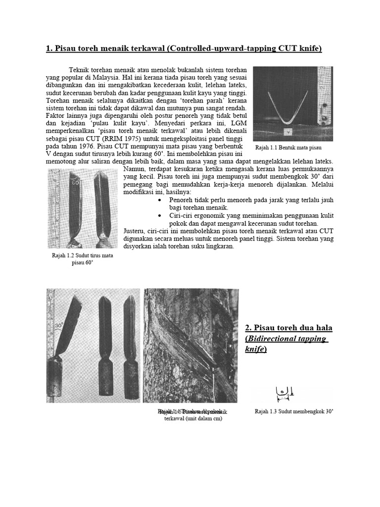 Inovasi Pisau Toreh untuk Getah | PDF