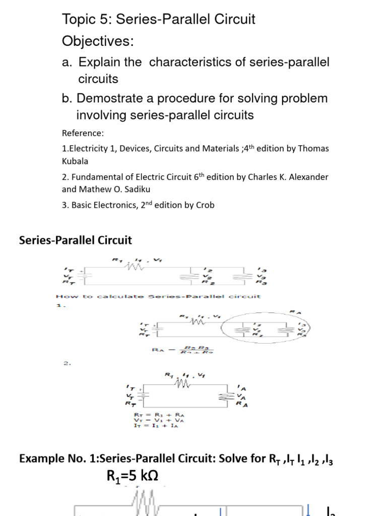TOPIC 5 SERIES - PARALLEL Circuit 1 - Module | PDF