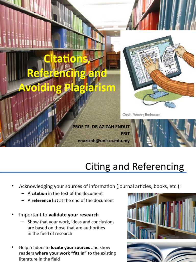 Chapter 3 Citations, Referencing and Avoiding Plagiarism | PDF ...