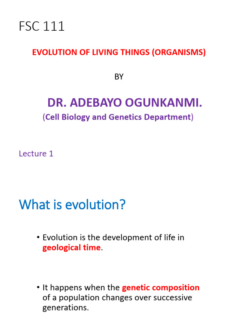 Classification and Evolution of Living Things 2 | PDF | Homo | Natural Selection