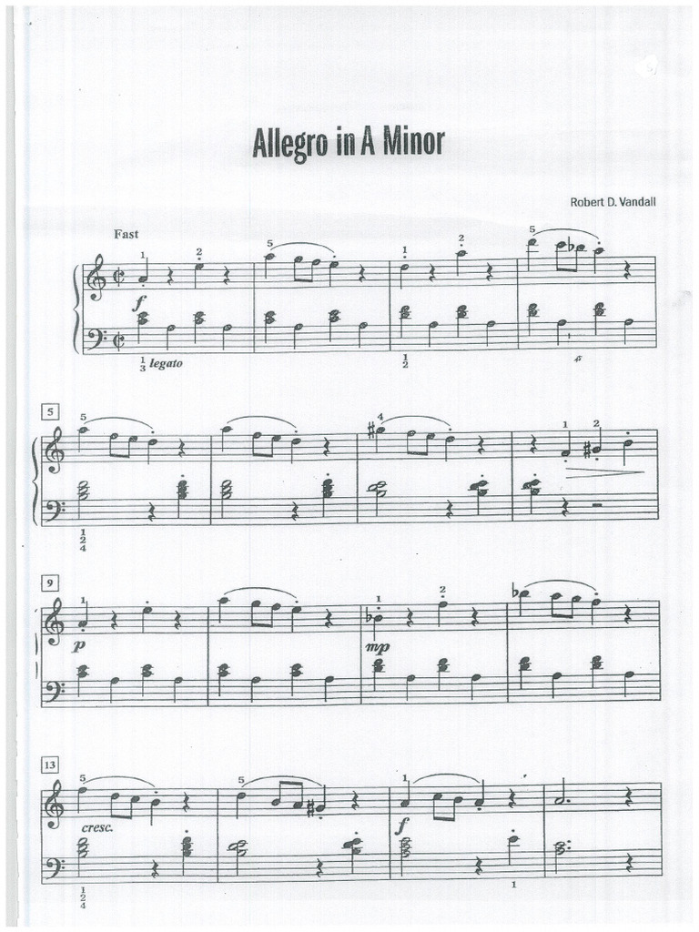 08 Allegro in A Minor | PDF