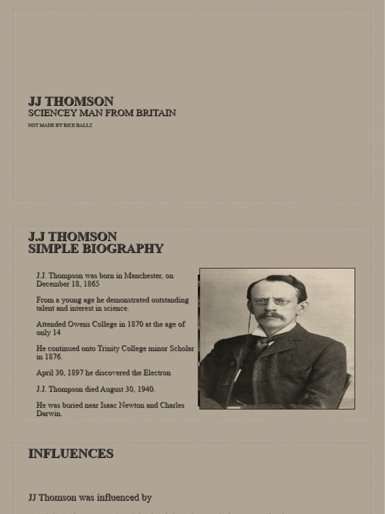 JJ Thomson | PDF | Young Adult