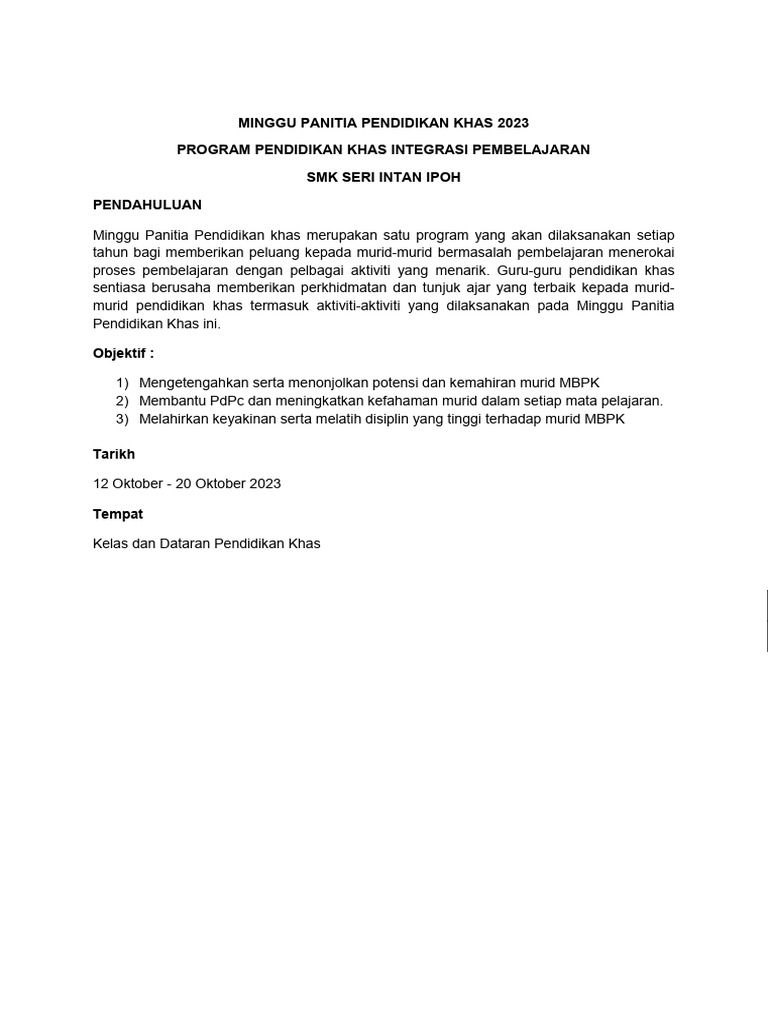 Filp Book Minggu Panitia 2023 | PDF