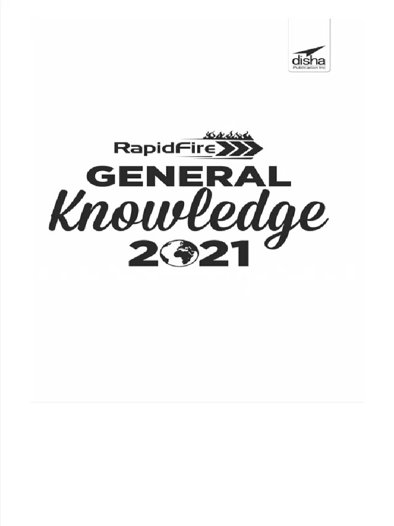 Disha Rapidfire General Knowledge 2021 | PDF