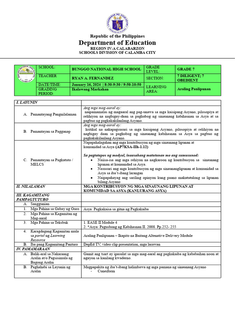 AP7 DLL Q2 Week8 | PDF