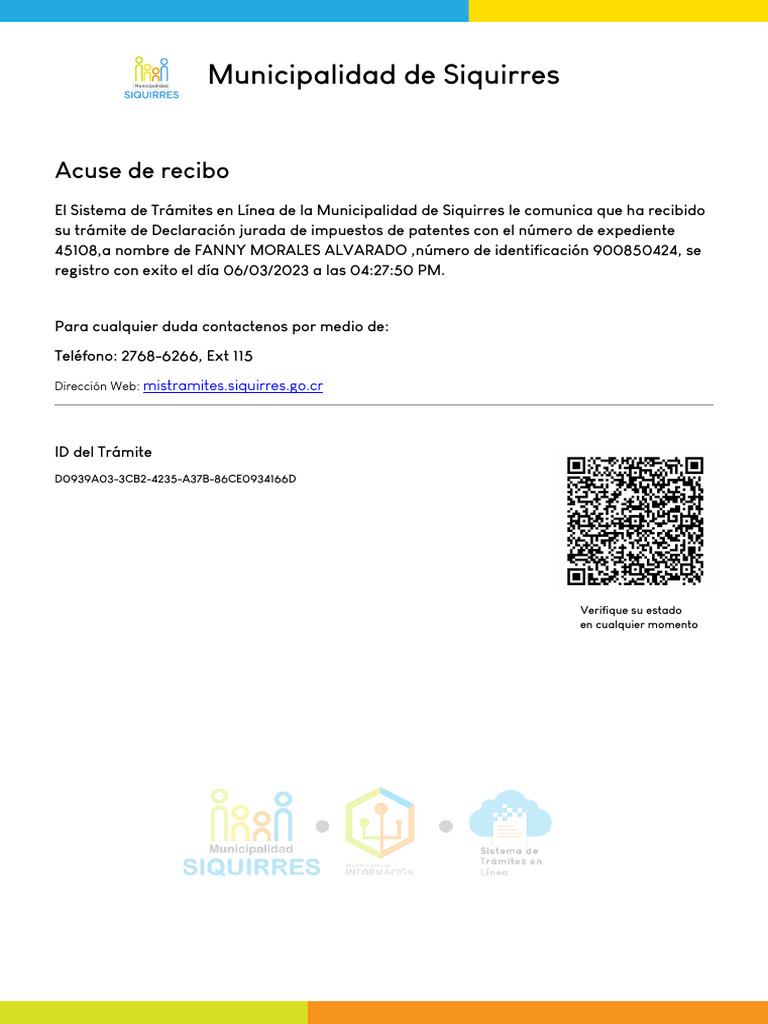 Acuse de Recibo (1) | PDF