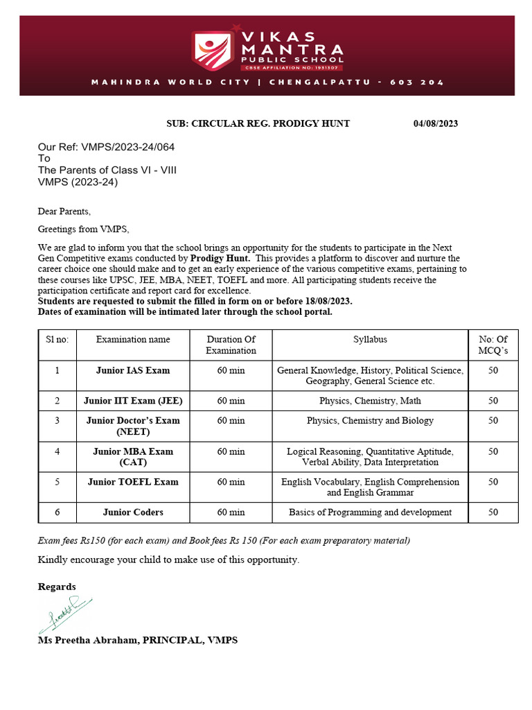 064 - Prodigy Hunt - 1691148068117 | PDF | Qualifications