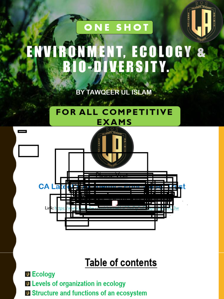 Environment, Ecology & Biodiversity Guide | PDF | Food Web | Ecosystem