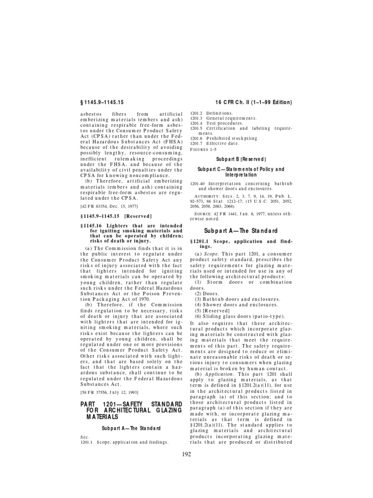 16CFRPt2 1201 | PDF | Law | Technology & Engineering