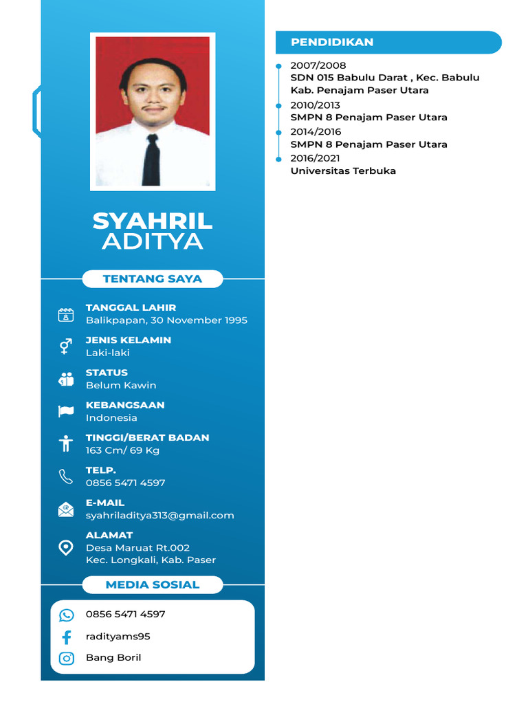 CV Syahril Compressed | PDF
