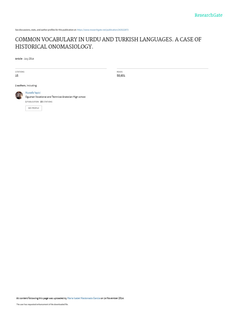 Turkish UrduStudy FINAL | PDF | Urdu | Language Families