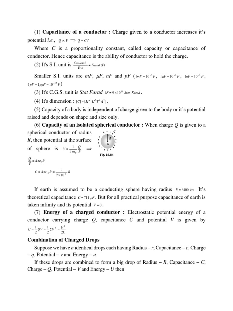 Capacitance Pdf