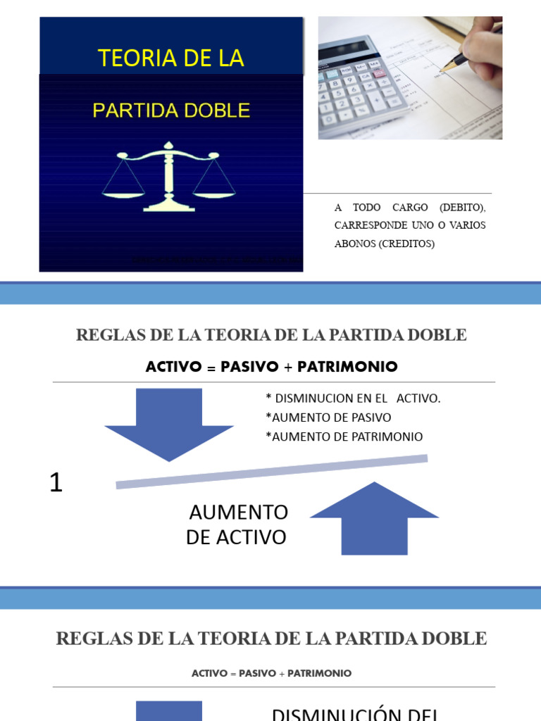 Teoria de La Partida Doble | PDF | Contabilidad | Industrias de servicio