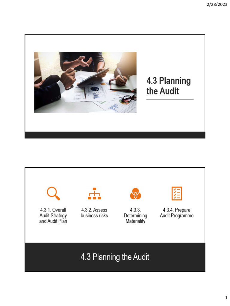 Chap 4 - Audit Planning P2 | PDF | Audit | Internal Control