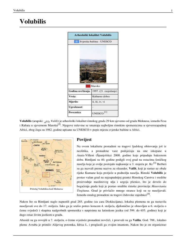 Volubilis | PDF