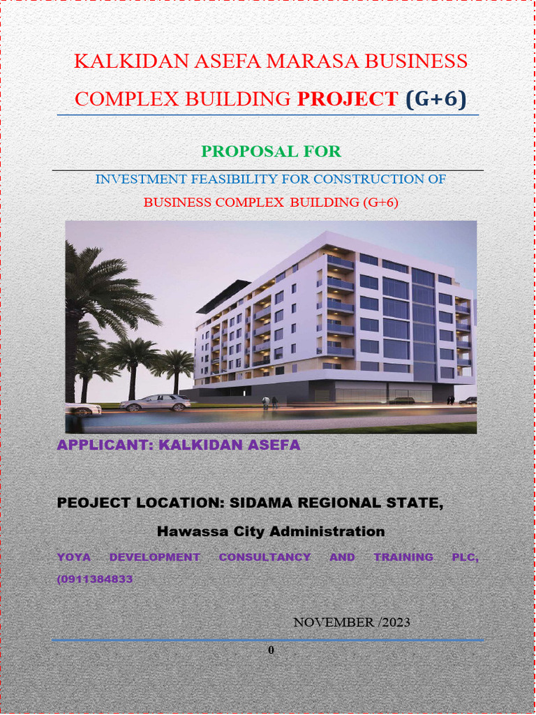 Kalkidan Asefa Complex Builiding (G+6) Project Final | PDF | Net Present Value | Employment