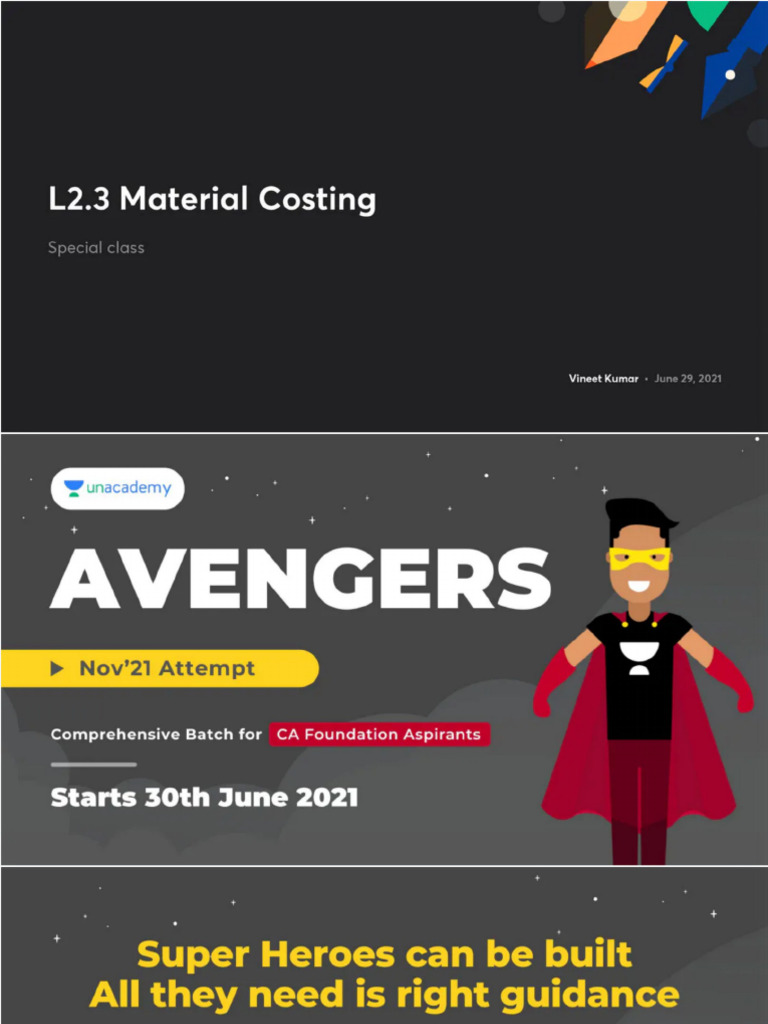 L23 Material Costing No Anno | PDF