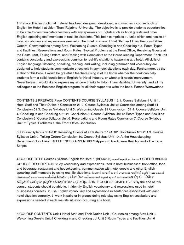 1 Preface This Instructional Material Has Been Designed | PDF | English ...