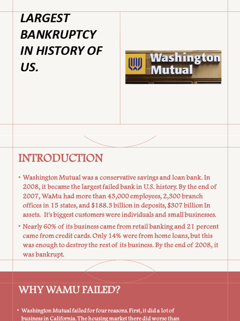 Wamu | PDF | Washington Mutual | Banks