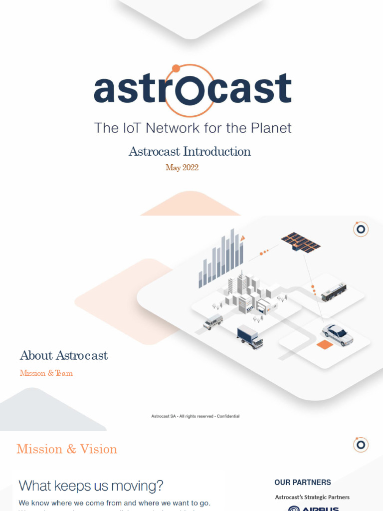 Astrocast Introduction - May 2022 | PDF | Internet Of Things | Radio