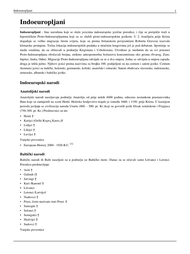 Indoeuropljani | PDF
