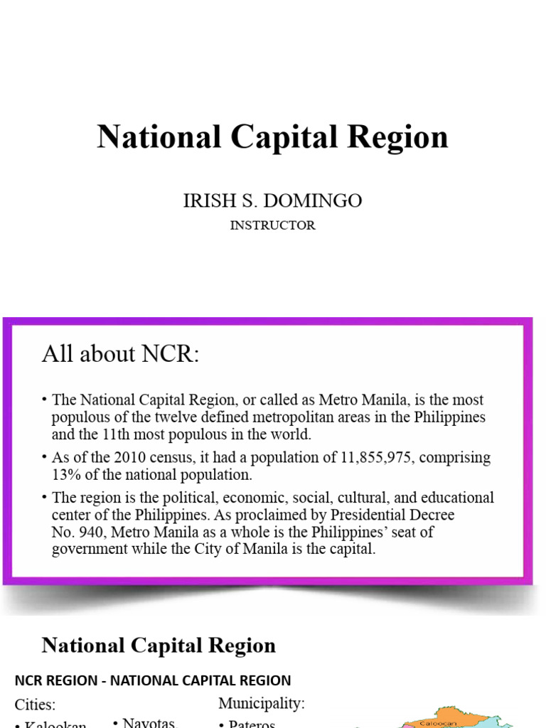 National Capital Region | PDF