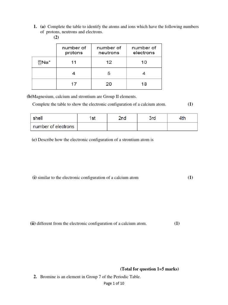 Year 11 IGCSE Question Paper | PDF | Acid | Chemical Reactions