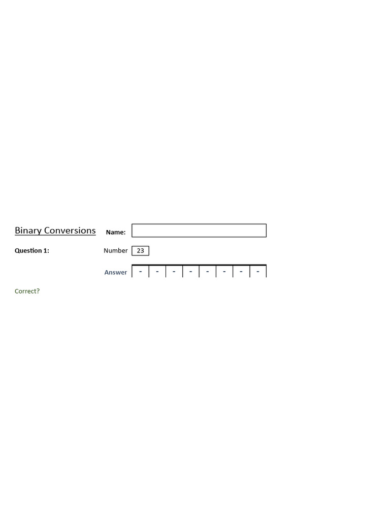 Computer Science Binary Numbers Homework | PDF Computer Science Binary Numbers Homework | PDF